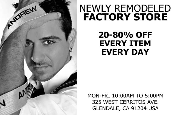 Andrew Christian – Remodeled Factory Store – Underwear News Briefs